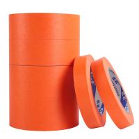 China Orange Washi Masking Tape 12-72mm UV Clean Removal 0.15mm 0.18mm Wrapables Washi Tape for sale