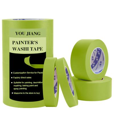 China Custom Logo Printing Washi Tape With Temperature Resistance 140um-150um for sale