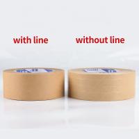 China Single Sided Adhesive Reinforced Kraft Paper Tape For Carton Sealing 130-150um for sale