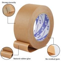 China Gummed Custom Logo Self Adhesive Kraft Paper Tape For Sustainable Packaging Solutions for sale
