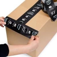 China Gummed Custom Logo Self Adhesive Kraft Paper Tape For Sustainable Packaging Solutions for sale