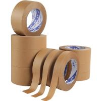 China Brown Waterproof 140mic Custom Printed Custom Kraft Shipping Tape for sale