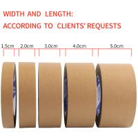 China Brown Waterproof 140mic Custom Printed Custom Kraft Shipping Tape for sale