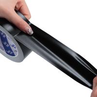 China High Viscosity Black Duct Tape Clothes For Indoor Outdoor Applications No Logo Printing for sale