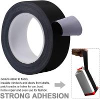 China 3 Inch Easy Tear Matte Gaffa Tape Black Heat Resistant Carton Package for sale
