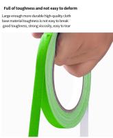 China Water Activated Fluorescent Cloth Duct Tape For Heavy Duty Floor Stage Sign for sale