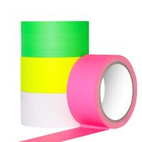 China Polyester Cotton Tintage Backing Heavy Duty Floor Stage Fluorescent Duct Tape And Cloth Tape for sale