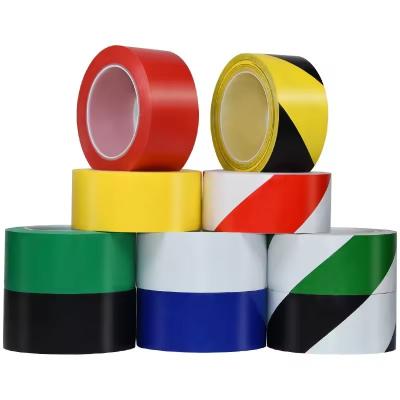 China Logo Printing Rubber Adhesive PVC Marking Tape Caution And Danger Barricade Tape for sale