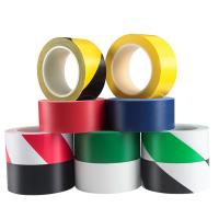 China Logo Printing Rubber Adhesive PVC Marking Tape Caution And Danger Barricade Tape for sale