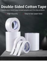 China White Double Sided Tissue Tape Stationery Adhesive Tape For Office  100um for sale