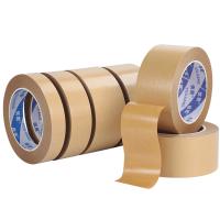 China Custom Logo Brand Black Water Activated Kraft Paper Gum Packing Tape for sale