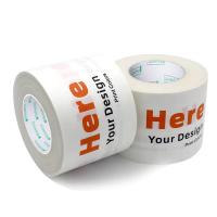 China Custom Colored Eco Friendly Degradable Gummed 3 Inch Printed Parcel Package Kraft Paper Adhesive Tape with Logo for sale