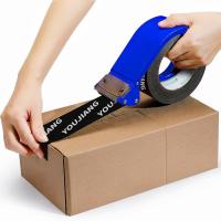 China Custom Colored Eco Friendly Degradable Gummed 3 Inch Printed Parcel Package Kraft Paper Adhesive Tape with Logo for sale