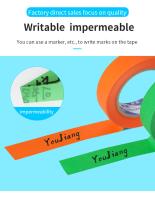 China Customized Heat Resistant Multi Colored Masking Tape For Painting for sale