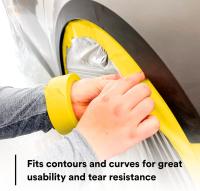 China Custom Automotive Refinish Yellow Masking Tape for sale