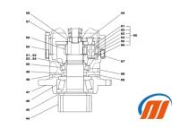 China LE01113 OIL SEAL SWING REDUCTION GEAR SWING MOTOR FOR  EXCAVATOR CX130 for sale