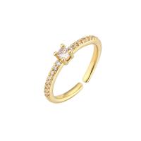 China Colorful Gemstone Diamond Bands Rings 18k Gold Plated Adjustable for sale
