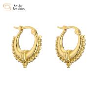 China 18k Gold Plated Geometric Brass Hoop Earrings Diamond Zircon Huggie for Women 12mm for sale