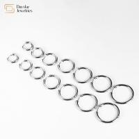 China Titanium Steel Hip Hop Round Hoop Earrings 20mm Burst Circle Jewelry for Men Women for sale