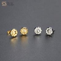 China Titanium Steel 18k Gold Plated Stud Earrings Flying Eagle Takahashi Goro Style for Women Men for sale