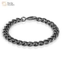 China 18k Gold Plated 316L Stainless Steel Cuban Link Chain Bracelet for Men Hip Hop Style for sale