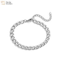 China Men Stainless Steel Cuban Link Bracelet 8mm Hip Hop Jewelry for sale