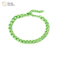 China Stainless Steel Cuban Link Chain Bracelet Colorful Custom Jewelry 8mm for sale