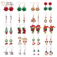 China Wholesale Christmas Earrings Set Alloy Trees Bells Snowflakes Santa for Women Holiday Jewelry for sale