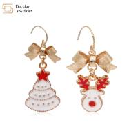 China Wholesale Christmas Earrings Set Alloy Trees Bells Snowflakes Santa for Women Holiday Jewelry for sale