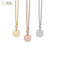 China SS Double Layer Choker Necklace , Bar Coin Pendant Clavicle Chain Necklace for sale