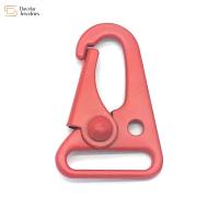 China Metal Accessories Carabiner Webbing Buckle , Olecranon Hook Spring Gate Snap Buckles for sale