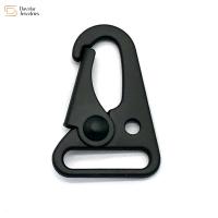 China Metal Accessories Carabiner Webbing Buckle , Olecranon Hook Spring Gate Snap Buckles for sale
