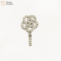 China Custom Accessories Zircon Metal Buckle Chain Pendants For Key Handbag for sale