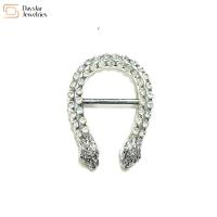 China Custom Accessories Zircon Metal Buckle Chain Pendants For Key Handbag for sale
