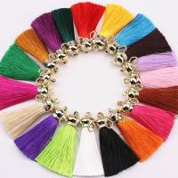 China Zinc Alloy Lobster Clasp Tassel Pendants 10 Colors for Keychain Bag Phone Charm for sale