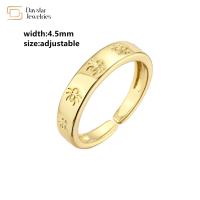 China Custom 18k Gold Plated Adjustable Ant Insect Engraved Rings for Women Men for sale