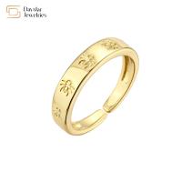 China Custom 18k Gold Plated Adjustable Ant Insect Engraved Rings for Women Men for sale