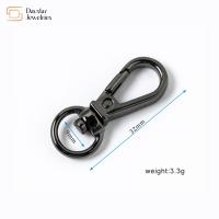 China Metal Lobster Claw Clasp Swivel Snap Hooks with O Ring for Key Ring Lanyard Bags 360 Degree Rotation for sale