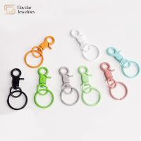 China MultiPurpose Keychain Metal Swivel Trigger Clips Spring Snap Diy Colorful Key Rings for sale