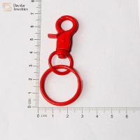 China MultiPurpose Keychain Metal Swivel Trigger Clips Spring Snap Diy Colorful Key Rings for sale
