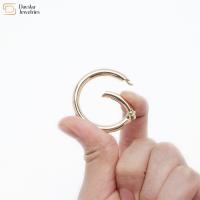 China Circular Clips Trigger Spring O Rings For Keyrings Buckle Bags Purses for sale