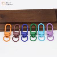 China Metal Swivel Lanyard Trigger Snap Hook Colorful For Backpack Charms Toy Zipper Pulls for sale