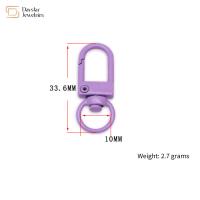 China Metal Swivel Lanyard Trigger Snap Hook Colorful For Backpack Charms Toy Zipper Pulls for sale