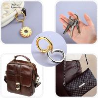 China Heavy Duty Metal O Rings Round Snap Clip 25mm Zinc Alloy Spring Gate for Key Bag Hardware for sale