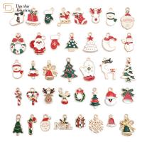 China Gold Enamel Christmas Pendant 15-20mm Metal Charms DIY Jewelry Making Pendants Zinc Alloy for sale