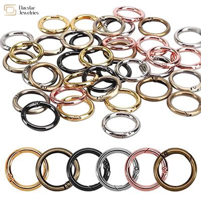 China Zinc Alloy Metal Keychain Rings , Snap Hook Clips Spring Gate O Ring for sale