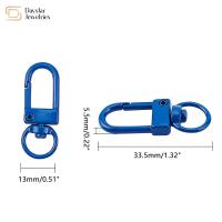 China Metal Swivel Snap Hook Clips , Lobster Trigger Clasps For Keychain Diy Charms for sale