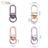 China Metal Lobster Swivel Clasp 360 Degree Lanyard Spring Snap Hooks for DIY Bag Keychain Zinc Alloy for sale