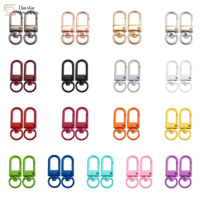 China Colorful Metal Trigger Snap Hook Clip For Diy Bag Charms Keychain Zipper Pulls for sale