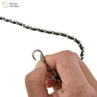 China Crossbody Shoulder Replacement Leather Chain Strap With Buckle for sale